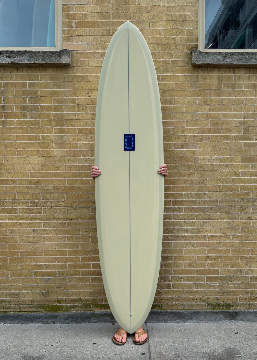 8'0" Lovemachine Surfboards Thick Lizzy - Khaki – Glide Surf Co