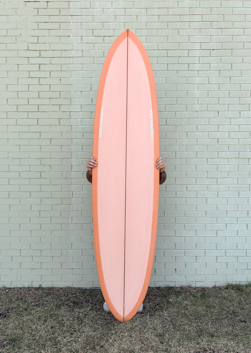 7'10" Lovemachine Surfboards Thick Lizzy - Orange Sherbet – Glide Surf Co