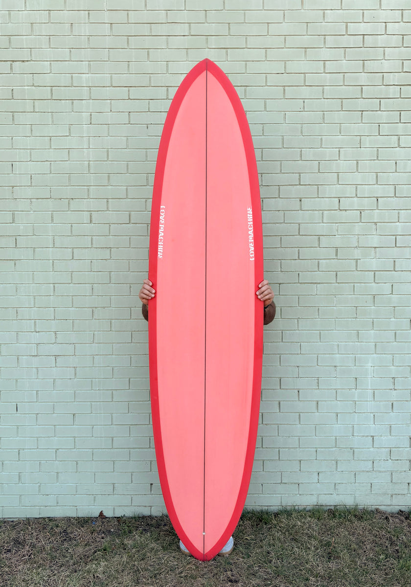 7'10" Lovemachine Surfboards Thick Lizzy - Strawberry – Glide Surf Co