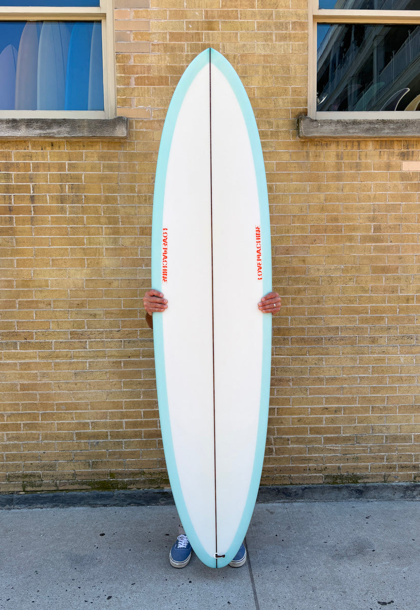 7'8" Lovemachine Surfboards FM - Half Aqua – Glide Surf Co