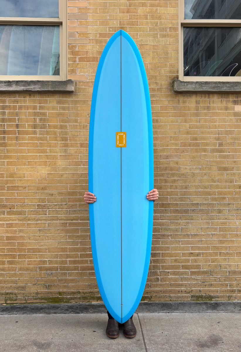 8'0" Lovemachine Surfboards Thick Lizzy - Bright Blue – Glide Surf Co