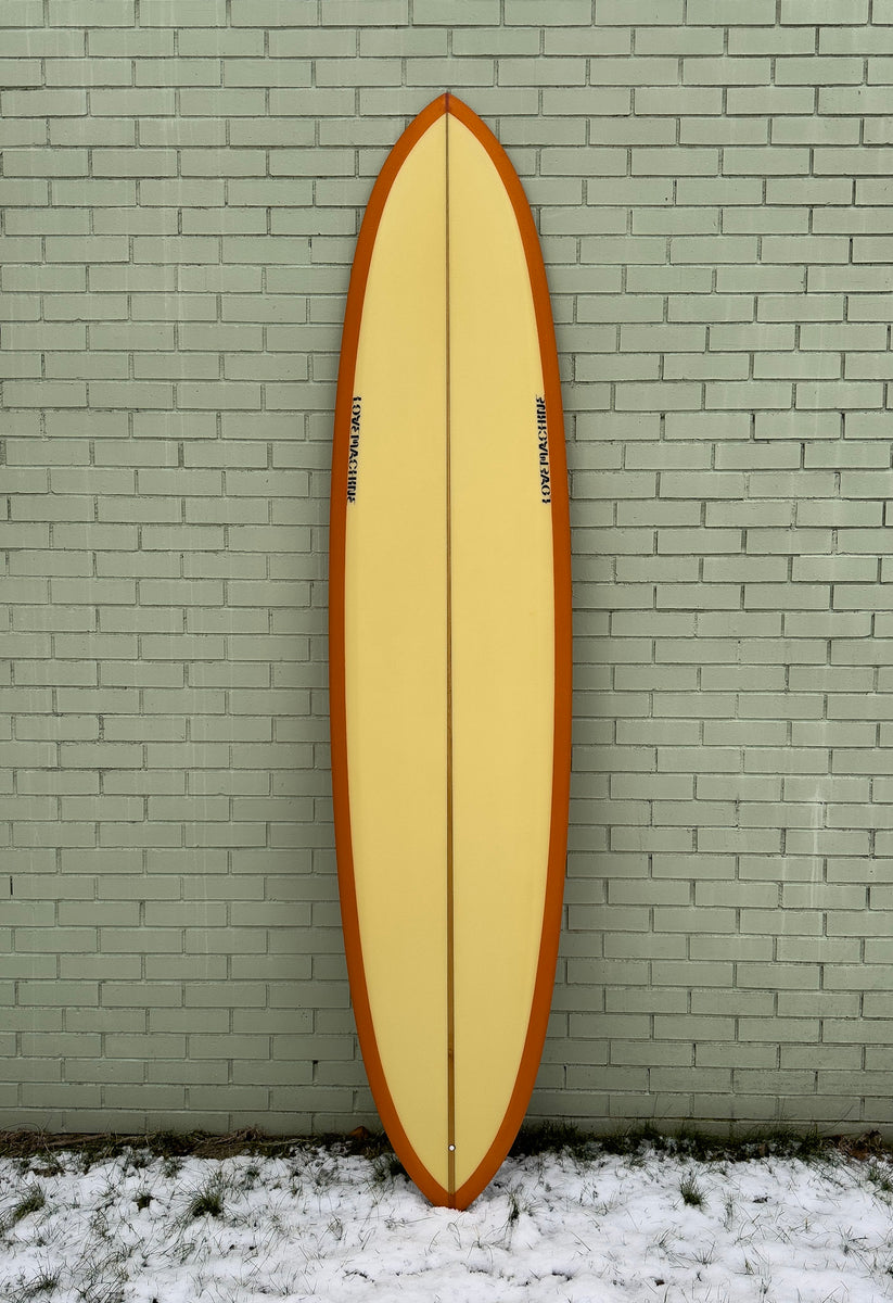 8'6" Lovemachine Surfboards Thick Lizzy - Orange & Yellow – Glide Surf Co