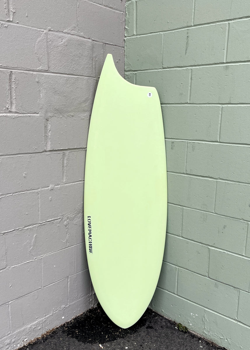 5'9" Lovemachine Surfboards Rabbitsfoot Lime Green - Regular – Glide ...